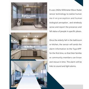 Jual Tuya Wifi Human Fall Detection Millimeter Wave Radar Remote Alarm ...