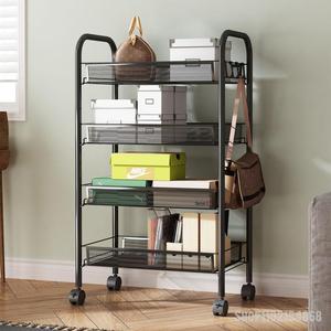 Jual Kitchen Trolley Rack Floor-To-Ceiling Multi-Storey Trolley Storage ...