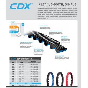 Jual Gates Carbon Drive Belt Cdx Cdn Center Track Bicycle Belt Drive ...
