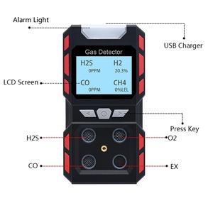 Jual Standalone Multi Gas H2S Co O2 Ex Combustible Toxic Gas Sensor ...