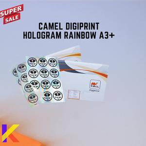 Promo Stiker Vinyl Hologram A3+ - Camel isi 100 lembar - Rainbow ...