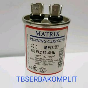 Jual Kapasitor 30 MFD 450V Kompresor AC Running Capacitor Matrix 2x4 ...