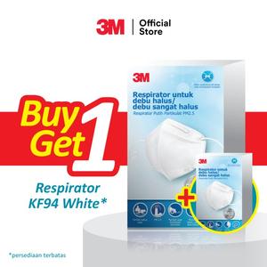 Jual 3M Respirator KF94 Korea Filter dengan Teknologi Filter 3M - 1 Box ...