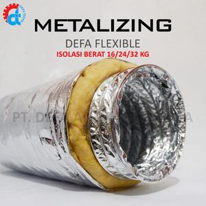 Jual Flexible Duct Isolasi Glasswoll/ Flexible duct insulated ...