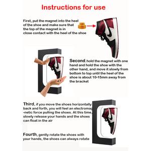 Jual 7 Colors Magnetic Floating Shoe Display Stand Levitation Sneaker ...