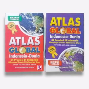 Jual Buku Peta Atlas Global ( Indonesia Dunia ) Edisi Lengkap - A5 ...