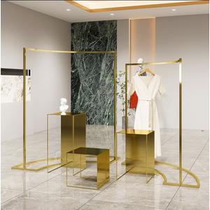 Jual Middle Display Rack Table Of Clothing Store, Stainless Steel ...