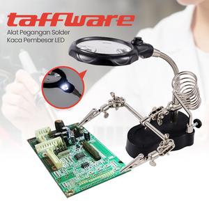 Jual Alat Pegangan Penjepit PCB Holder Tatakan Solder dan Kaca Pembesar ...