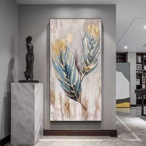 Jual Lukisan Dinding Abstrak Bulu Ayam Tekstur - 60cm x 120cm, Putih - 60cm x 120cm, Kayu tua ...