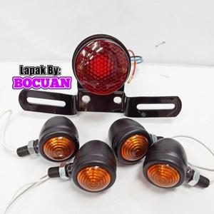 Jual paket stop bulat dan sen acipi japstyle cafe racer chopper bobber ...