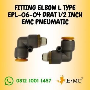 Jual FITTING ELBOW L TYPE EPL-06-04 DRAT 1/2 INCH EMC PNEUMATIC ...