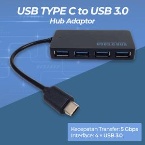 Jual USB Hub Extension Type C to USB 3.0 Hub 4 Port With Power Supply ...