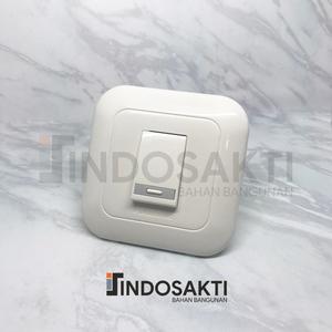 Jual Saklar Listrik Single / Double Wide Series Panasonic Putih ...