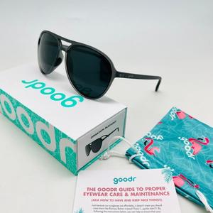 Jual kacamata goodr Mach G aviator grey hhitam lensa polarized - hitam ...