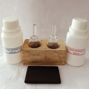 Jual 2X1701 botol uji set plus cairan uji emas dan batu uji ukuran ...