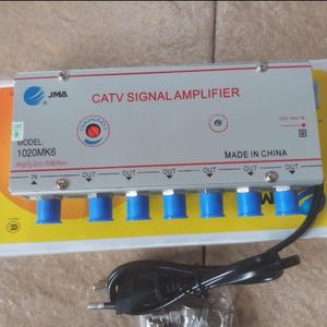 Jual NEW CATV SIGNAL AMPLIFIER PENGUAT SINYAL TV BOOSTER 6 WAY 20DB ...