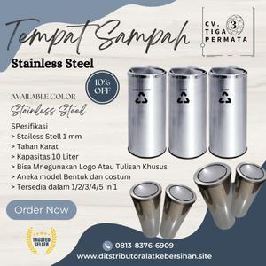 Jual Tempat Sampah Stainless Tutup Swing (goyang) - swing stainless ...