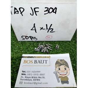 Jual SKRUP JF STAINLEES STEEL / SEKRUP SS304 / TAPPING JF SS304 #4X1/2 ...