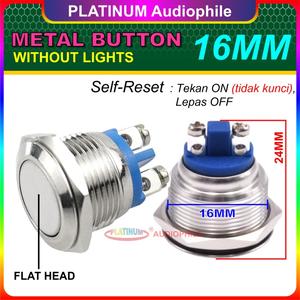 Jual Metal Push Button Switch Saklar On Off Stainless 12mm 16mm 19mm ...