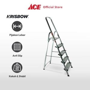 Jual Ace Krisbow Tangga Lipat Aluminium 5 Wide Step - Jakarta Barat ...