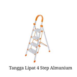Jual TANGGA LIPAT PORTABLE TANGGA ALUMUNIUM TANGGA BESI KOKOH 4 STEP ...