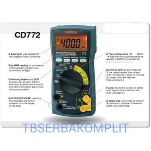 Jual Sanwa CD772 True RMS Digital Multimeter Multitester Multi Meter ...