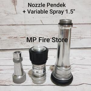 Jual Short Fire Jet Nozzle Nuzzle Pemadam Pendek 1.5 Inch + Variable ...