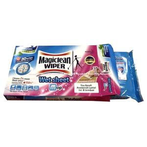 Jual Magiclean Wiper Wet Sheet Mop 8Lembar Tisu Basah Pembersih Lantai ...