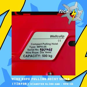 Jual Wire Rope Pulling Hoist 500kg (Tirfor) Diameter Sling 6mm - WPH-05 ...