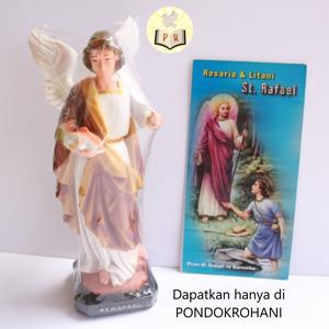 Jual PATUNG ROHANI SANTO MALAIKAT RAFAEL - FIBER TINGGI 18 CM Lembar ...