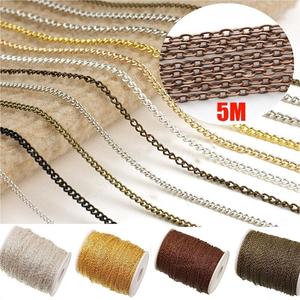Jual Membuat Rantai Link Terbuka Besi Logam Tembaga Aksesoris 5 M Roll ...