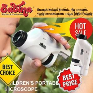 Jual Mikroskop Mini Pocket Lab Edukasi Portable 60X-120X Magnification ...