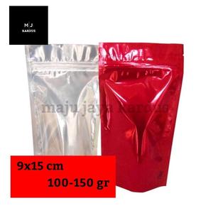 Jual Plastik Standing Pouch Kemasan Snack Merah Kombinasi Plastik ...