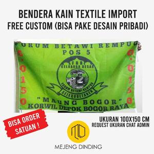 Jual CETAK BENDERA CUSTOM BENDERA KOMUNITAS BENDERA KAIN TC IMPORT ...