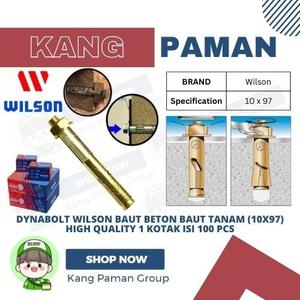 Jual WILSON DYNA BOLT / BAUT BETON / DYNABOLT / RAMSET 10 x 97 isi 100 ...