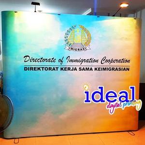 Jual Backdrop Backwall pameran modul 3x3 lurus PRINTING booth banner ...