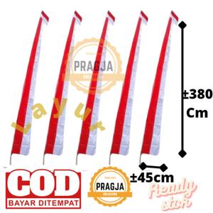 Jual Bendera merah putih panjang Layur bendera merah putih polos ...