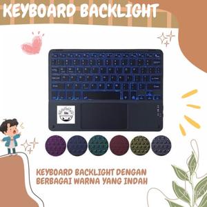 Jual Keyboard Bluetooth Universal Touchpad Backlight Tab 9-10 Inch ...