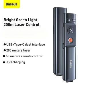 Jual Baseus Wireless Pointer Laser Presenter USB Type C Charge Window ...