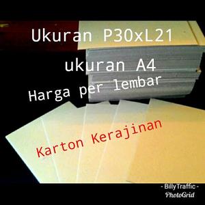Jual Karton duplek tebal alas papercraft diorama dan bahan kerajinan ...
