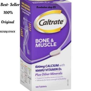 Jual Caltrate Bone Muscle Health Plus Minerals Calcium Vitamin D 100 ...
