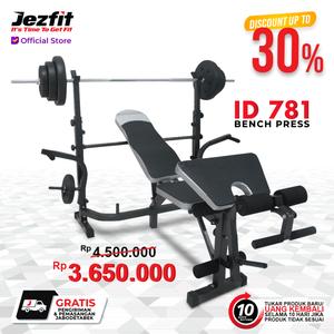 Jual BENCH PRESS Home Gym Alat Gym Rumah Include Beban 40 Kg dan STICK ...