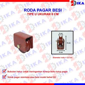 Jual Roda pagar roda bubut besi super as ukuran - Rell Siku bulat ...