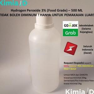 Jual Hydrogen Peroxide 3 Persen Food Grade - 500 Ml - H2O2 3 Persen ...