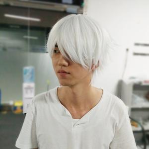 Jual Wig Pria Warna Putih Model Pendek Lurus Bahan Sintetis Untuk ...