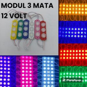Jual LED Modul3 Titik 3x1 3W Bak Putih Merah Hijau Kuning Biru Pink 12V 24V - PINK, 12V ...