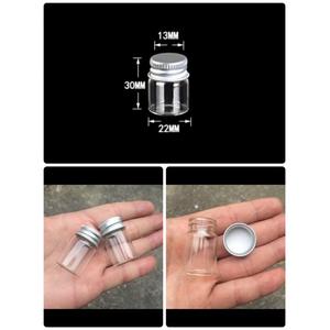 Jual botol kaca kecil tutup ulir botol kaca mini tutup alumunium murah ...
