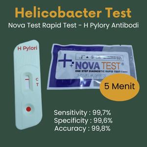 Jual helicobacter Test - H pylori akurat Satuan lengkap siap pakai ...