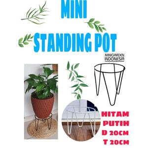Jual STANDING POT MINI TINGGI 20 CM tatakan pot bunga rak pot tanaman ...