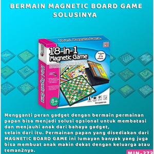 Jual 18 In 1 Magnetic Game Family Board Game Qx6618A - 18 IN 1 GAME ...